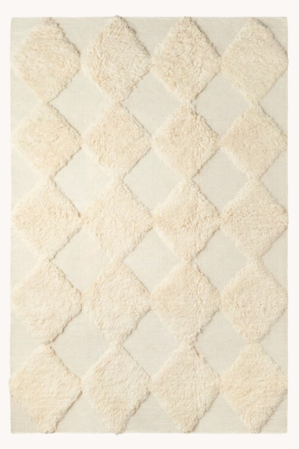 Chess Rya White Rug | Dusty Deco – District Loom